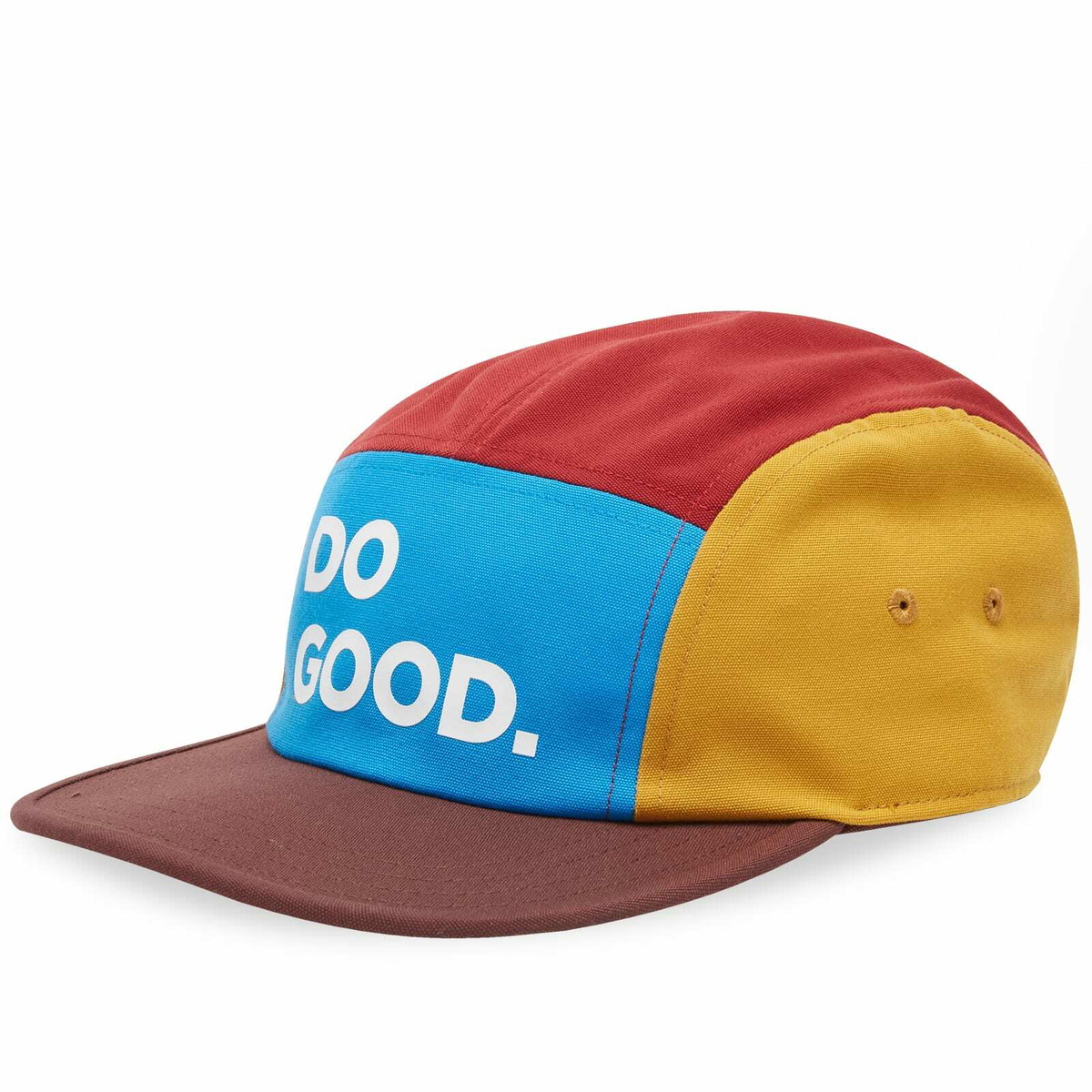 Cotopaxi Men's Do Good 5-Panel Cap in Saltwater/Chestnut Cotopaxi