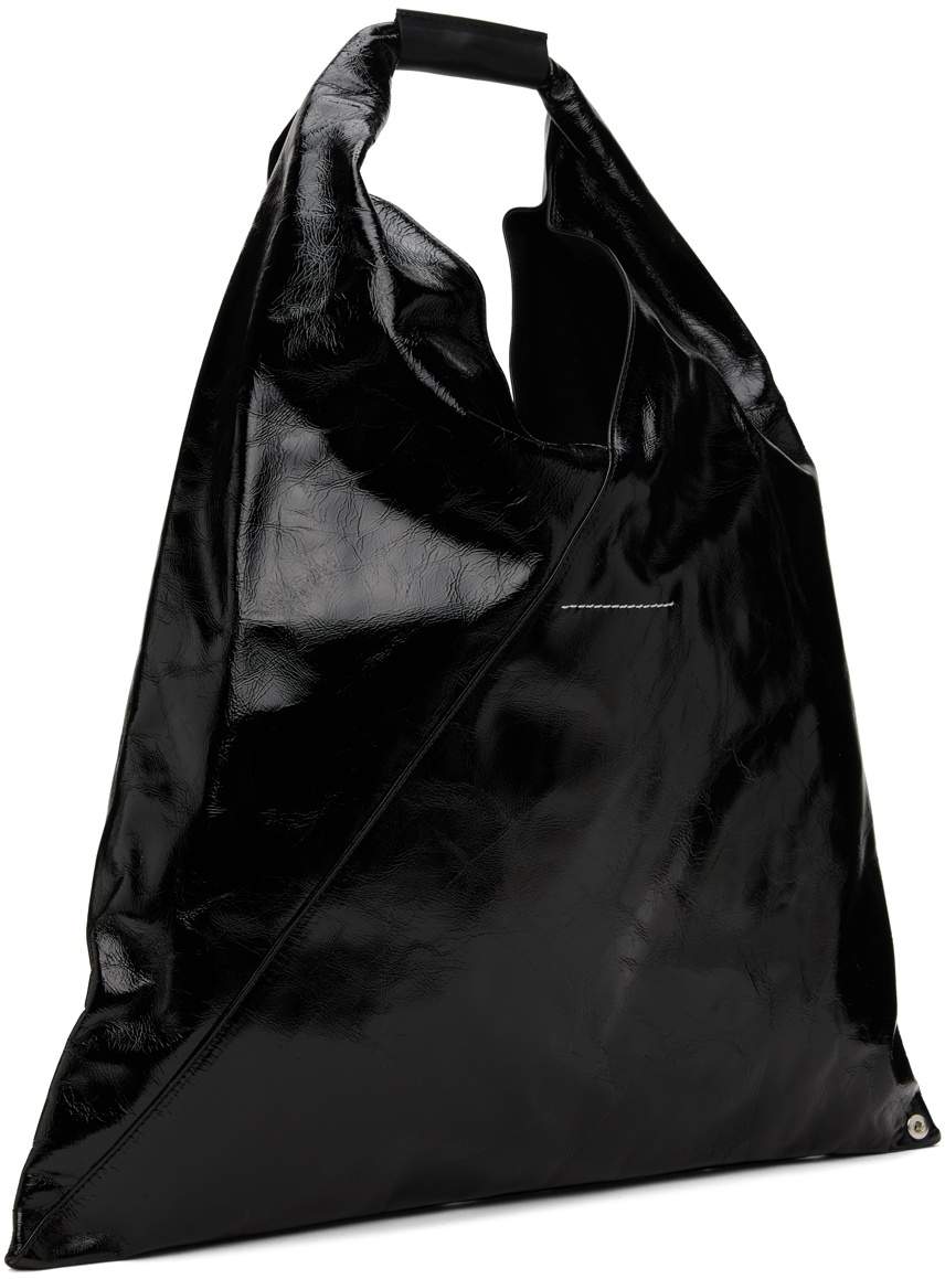 MM6 Maison Margiela Black Medium Triangle Tote MM6 Maison Margiela