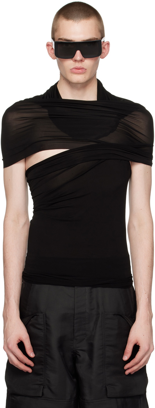 Rick Owens Black DBL Banded T-Shirt Rick Owens