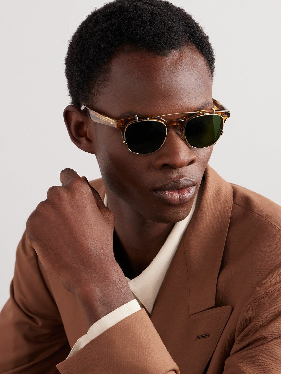 Brunello Cucinelli - Jep Convertible D-Frame Tortoiseshell Acetate and ...