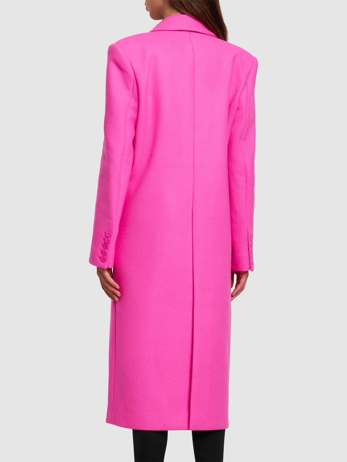 ALEXANDRE VAUTHIER - Double Breasted Wool Blend Long Coat Alexandre ...