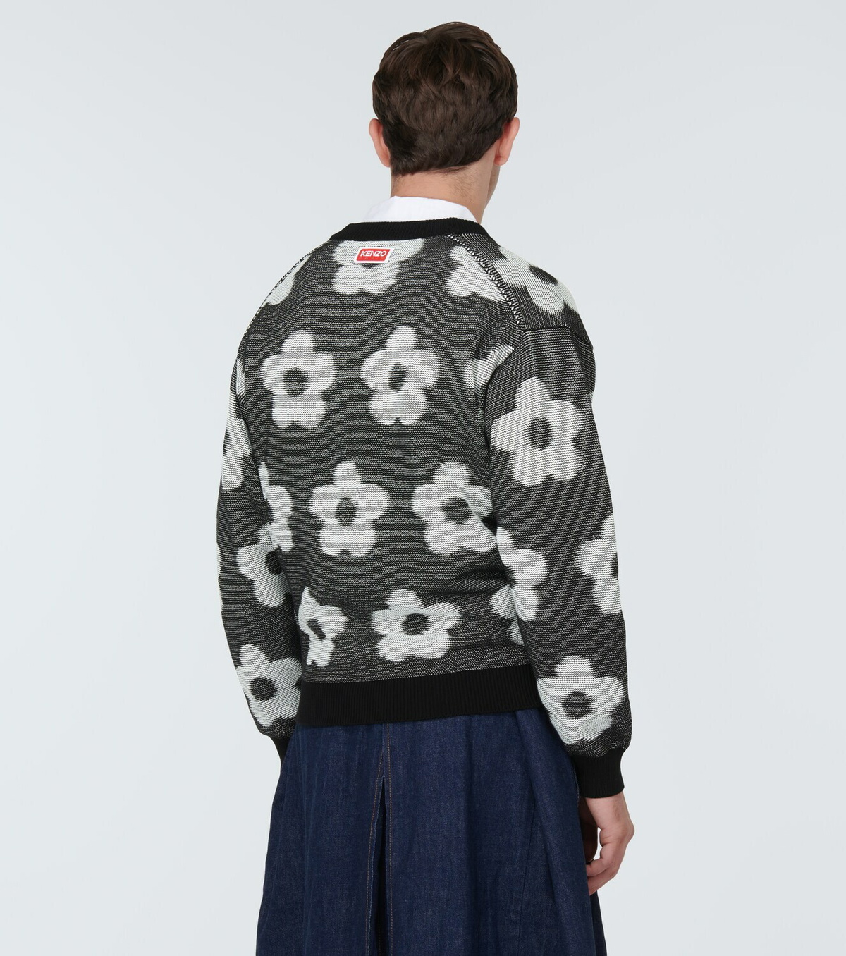 Kenzo Flower Spot cotton jacquard cardigan Kenzo