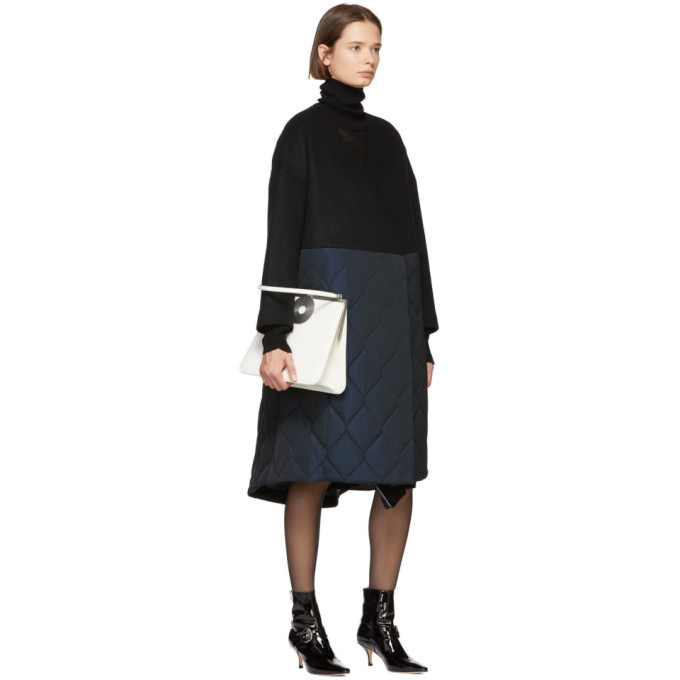 Enfold Black Bearver A-Line Coat Enfold