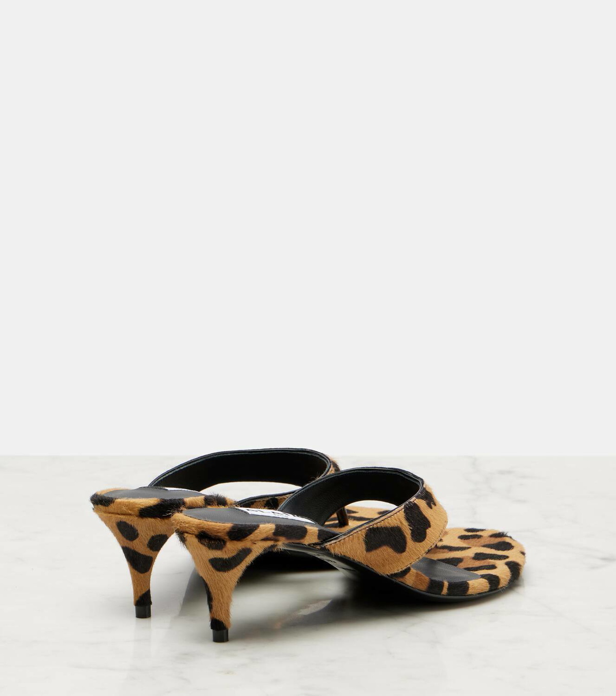 Alaïa Infradito 55 calf hair thong sandals ALAÏA