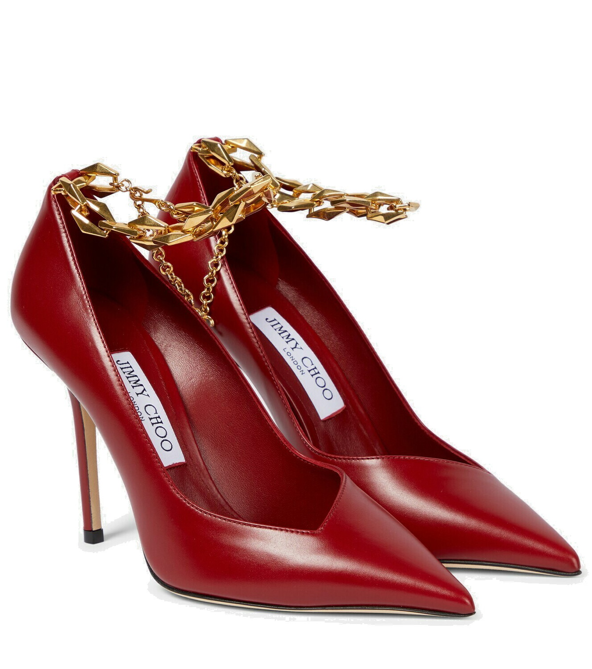 Jimmy Choo Diamond Talura 100 leather pumps Jimmy Choo