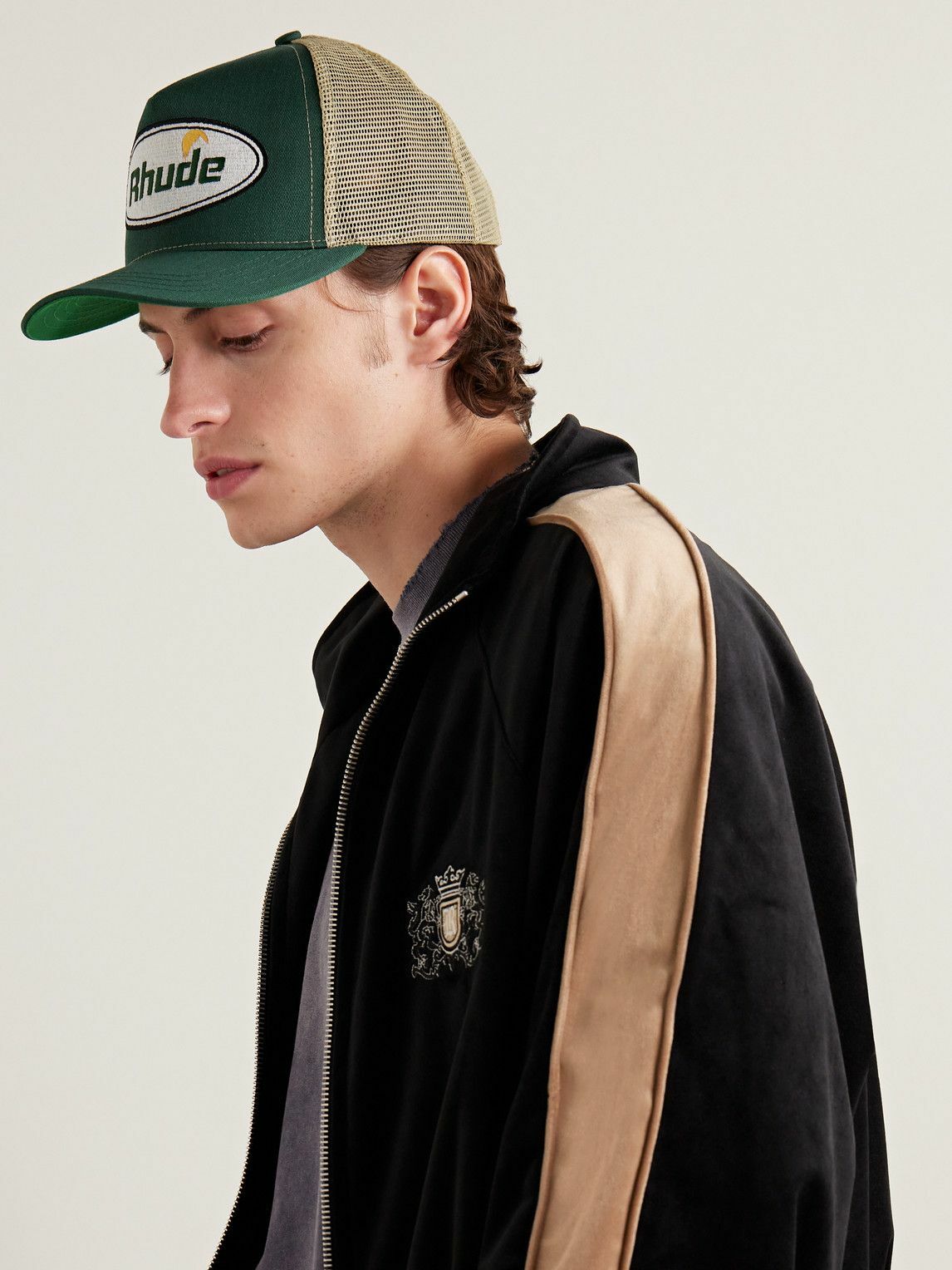Rhude - Logo-Embroidered Canvas and Mesh Trucker Cap Rhude