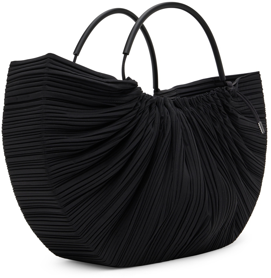 Pleats Please Issey Miyake Black Pleats Basket Tote Pleats Please Issey ...