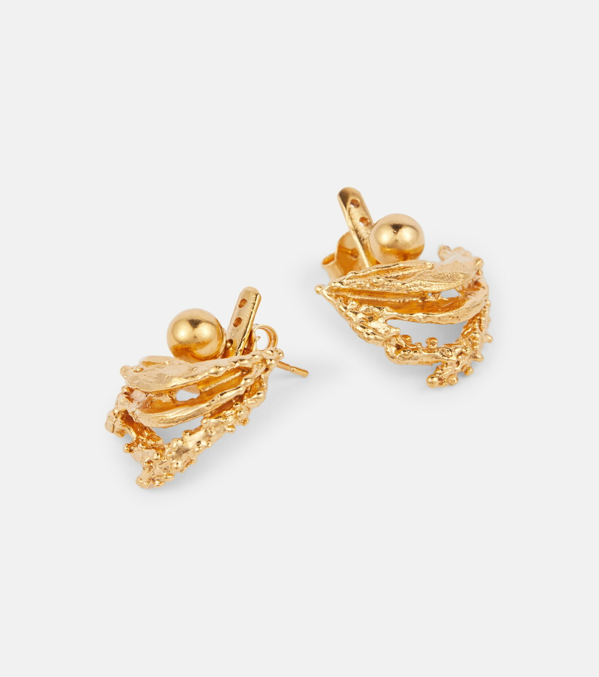 Alighieri - The Bewitching Constellation 24kt gold-plated earrings ...