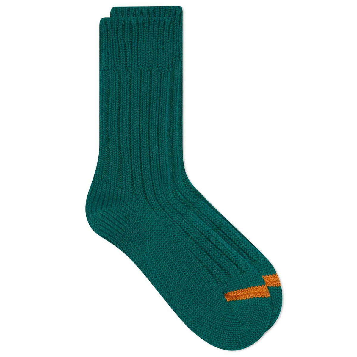 RoToTo Chunky Ribbed Crew Sock in Green RoToTo
