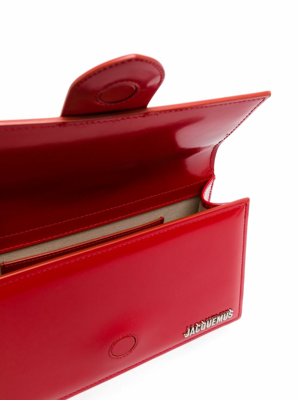 Jacquemus Red Le Grand Bambino Patent Leather Top Handle Bag Jacquemus