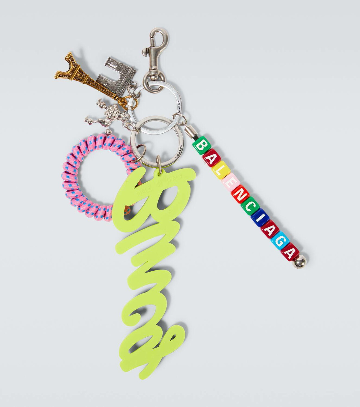 Balenciaga Logo embellished keychain Balenciaga