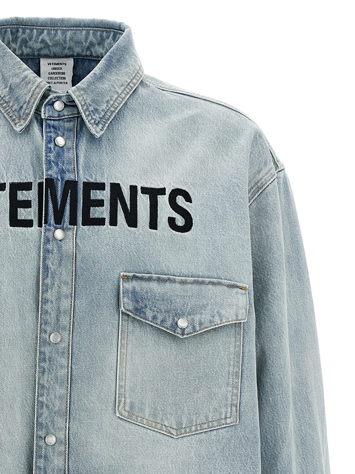 VETEMENTS Logo Embroidery Shirt Vetements