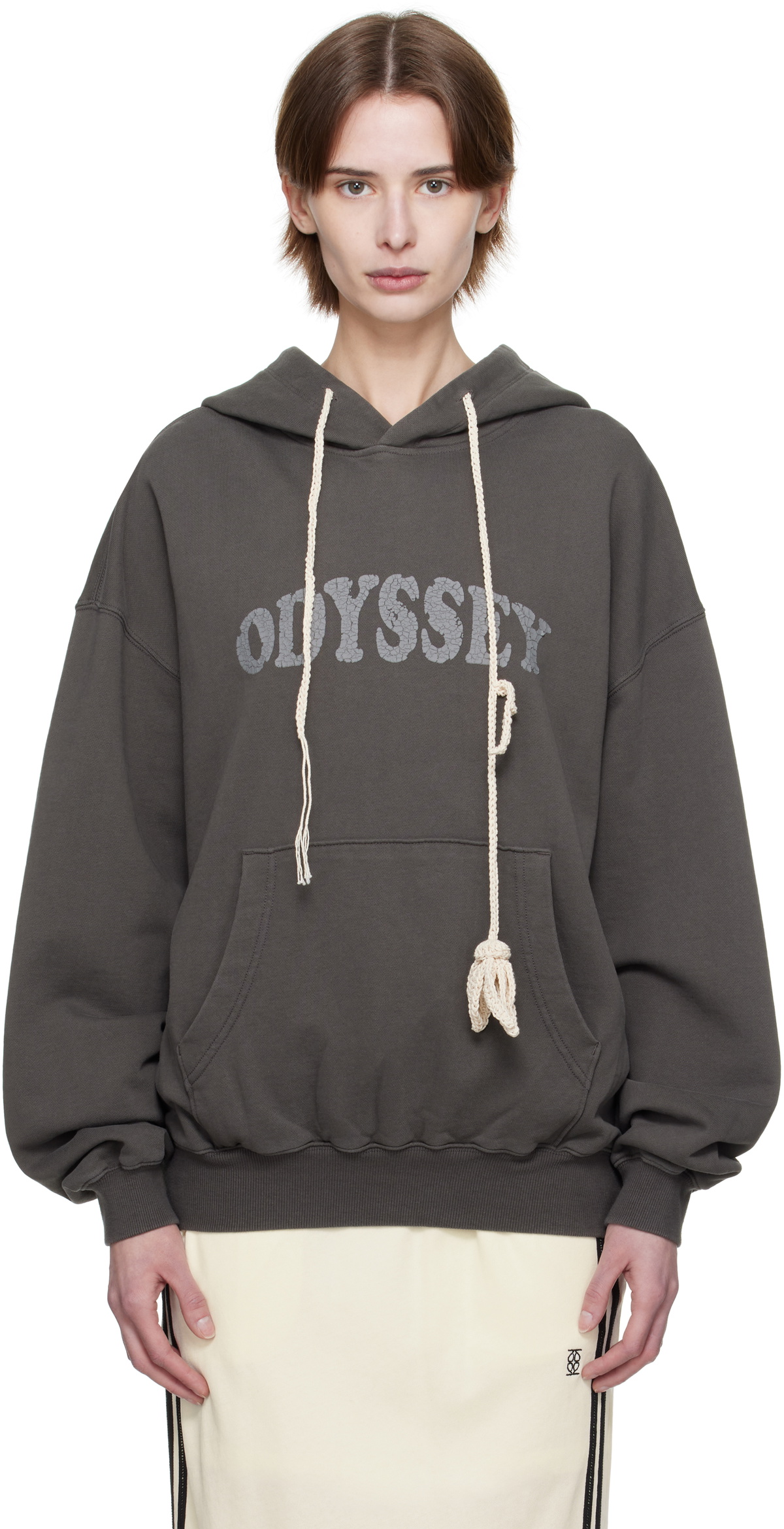 Kijun Gray 'Odyssey' Crotchet Hoodie Kijun