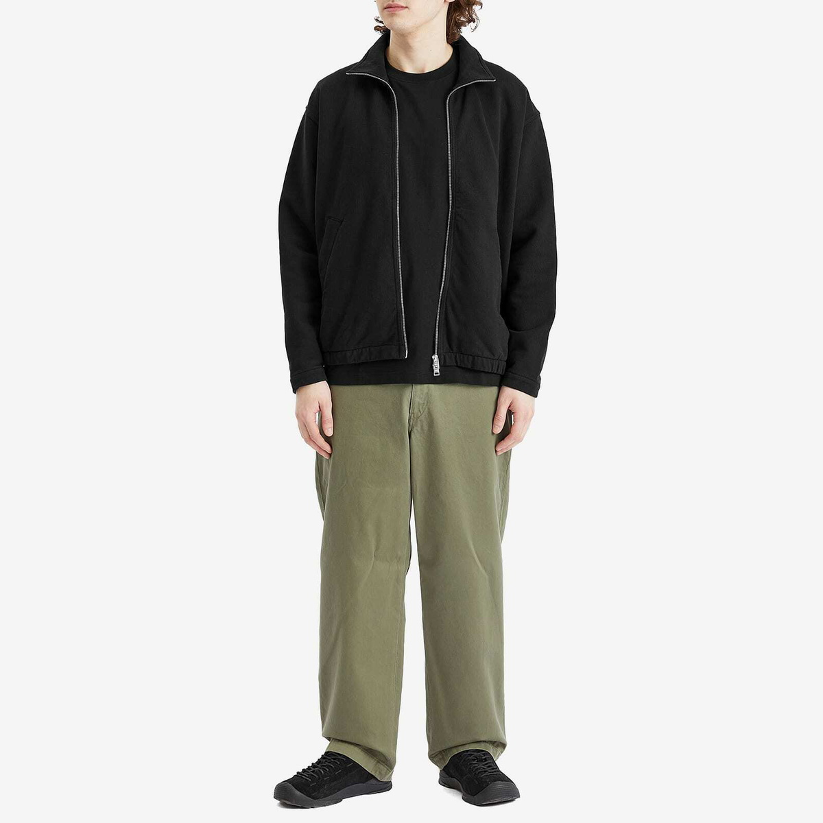 Norse Projects Men's Bjorn Relaxed Track Jacket in Black Norse Projects