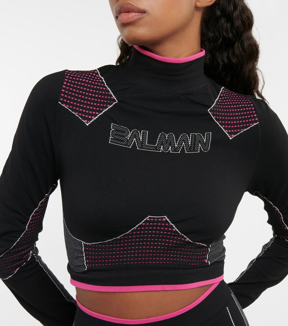 Balmain - Logo crop top Balmain