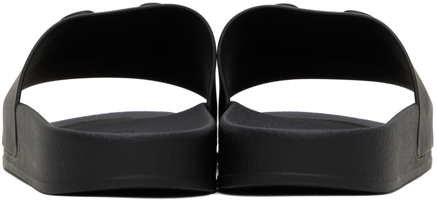 Moschino Black Pool Slides Moschino