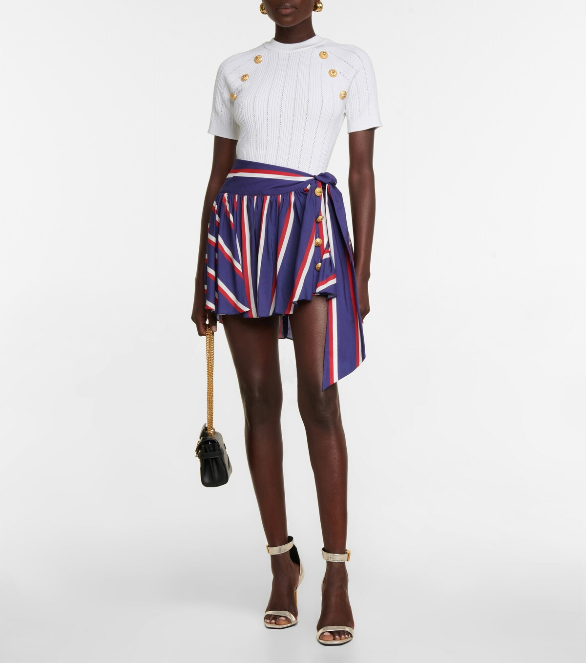 Balmain - Ribbed-knit top Balmain
