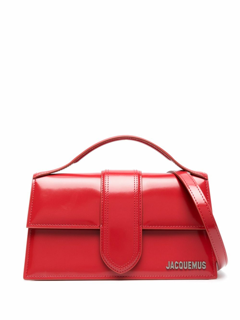 Jacquemus Red Le Grand Bambino Patent Leather Top Handle Bag Jacquemus