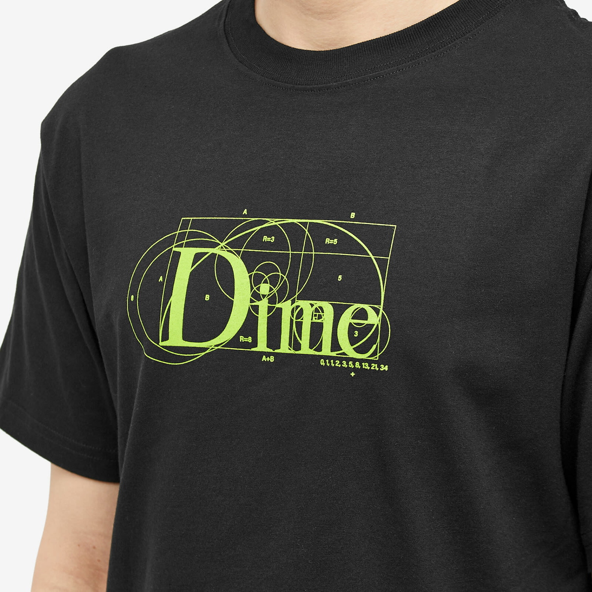 Dime Men's Classic Ratio T-Shirt in Black Dime