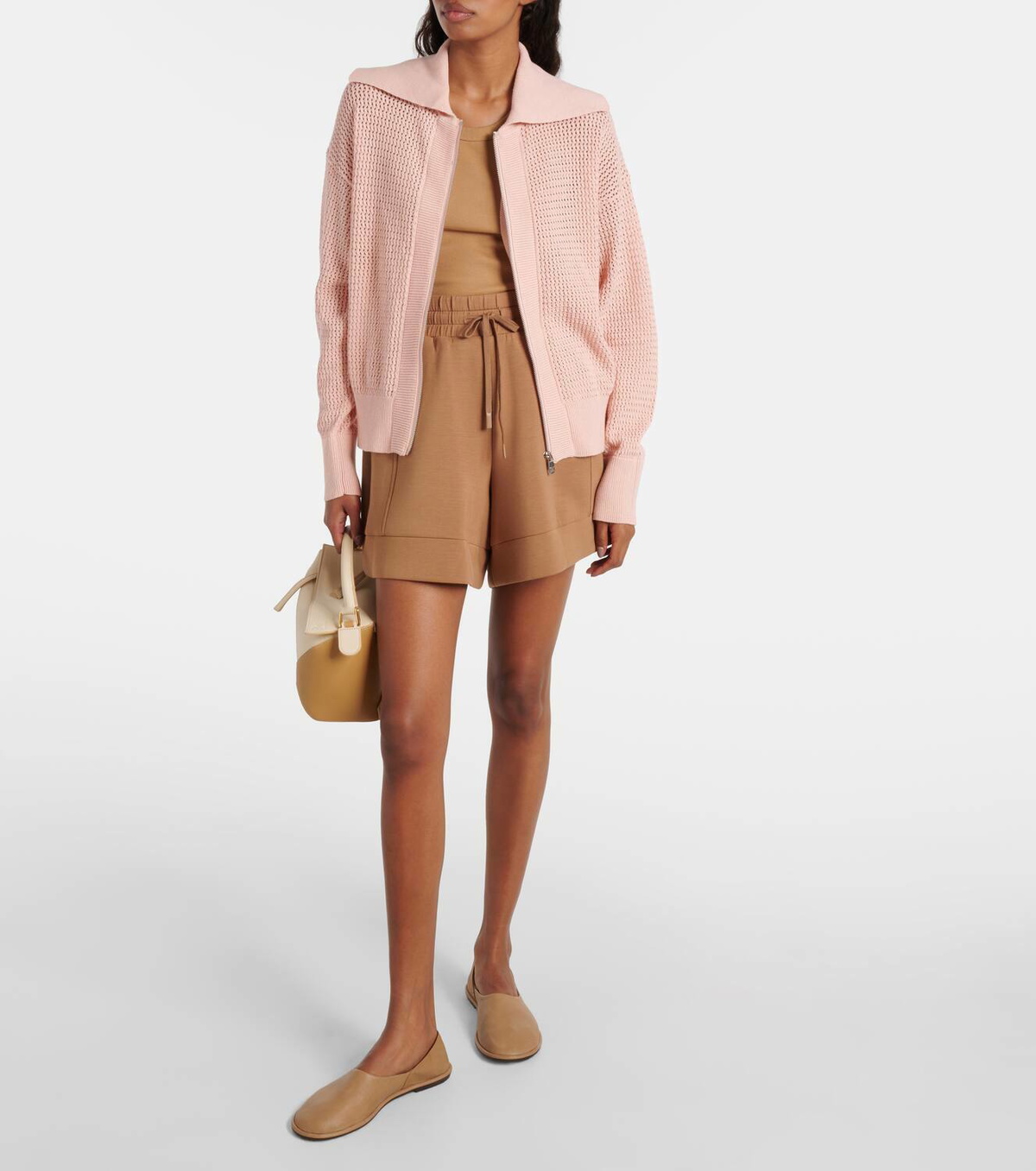 Varley Fairfield open-knit cotton jacket Varley