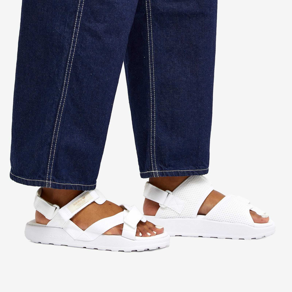 Adidas Women's Adilette ADV W in White/Taupe adidas