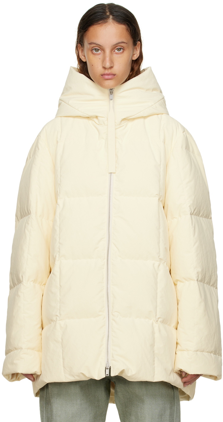 Jil Sander Off-White Quilted Down Jacket Jil Sander