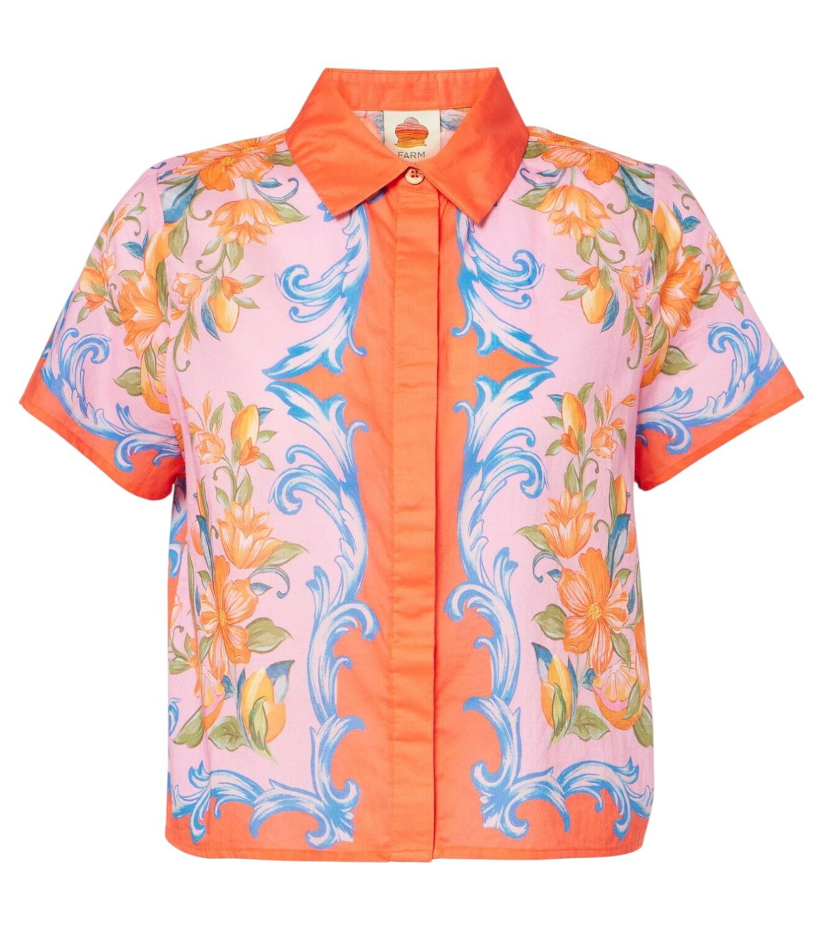 Farm Rio Sicily floral cotton shirt Farm Rio