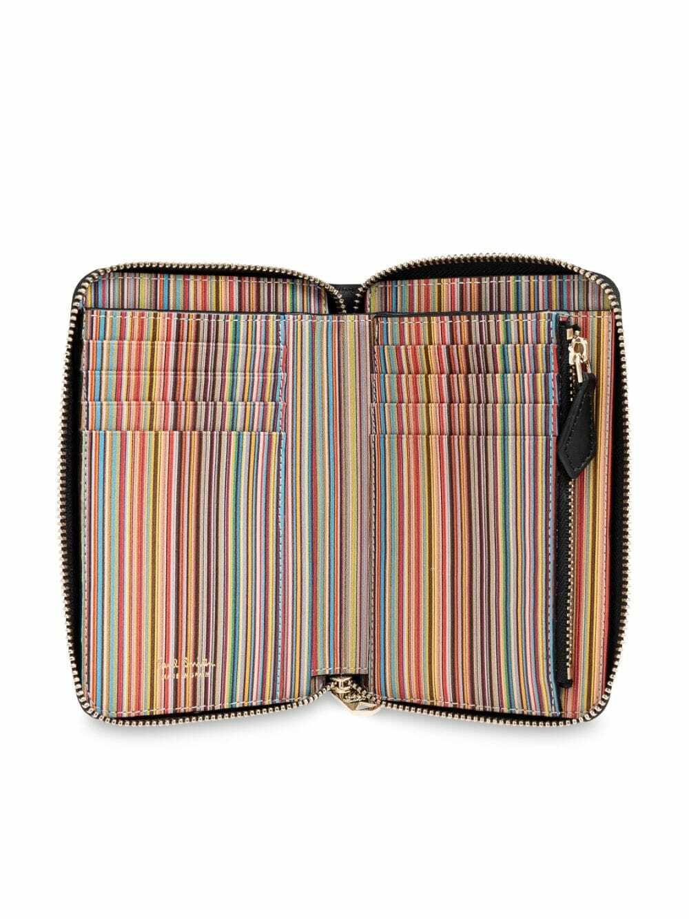 PAUL SMITH - Signature Striped Leather Wallet Paul Smith