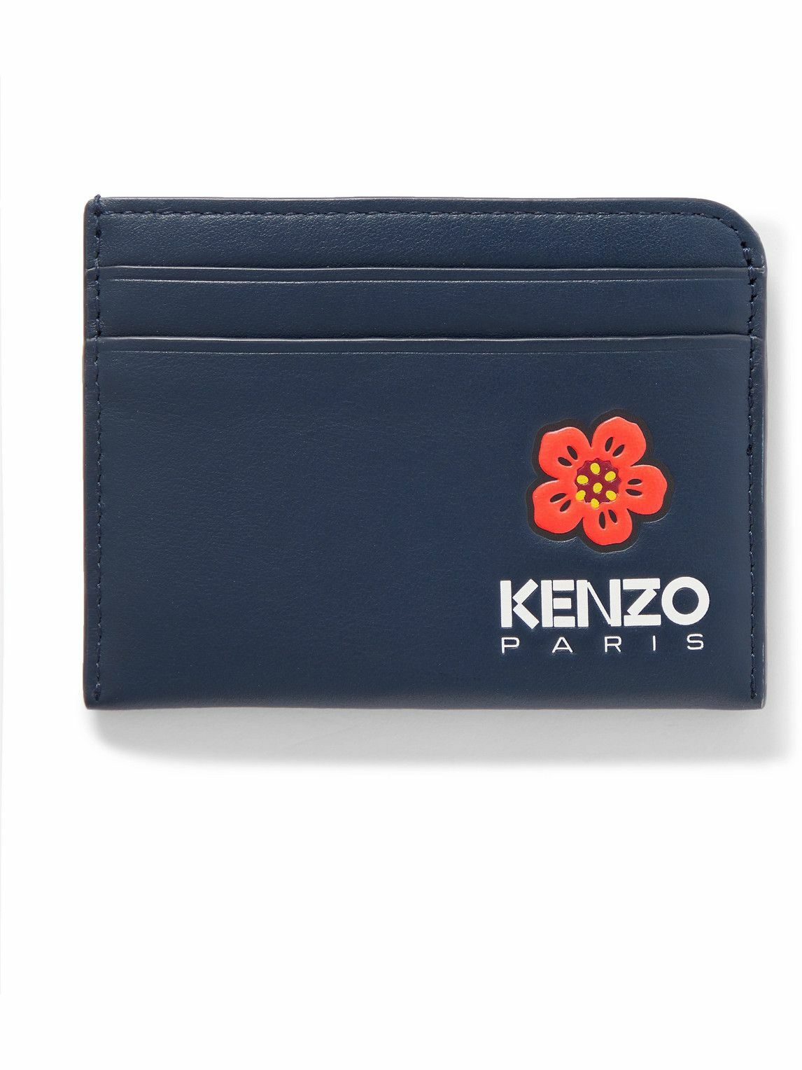 KENZO - Logo-Print Leather Cardholder Kenzo