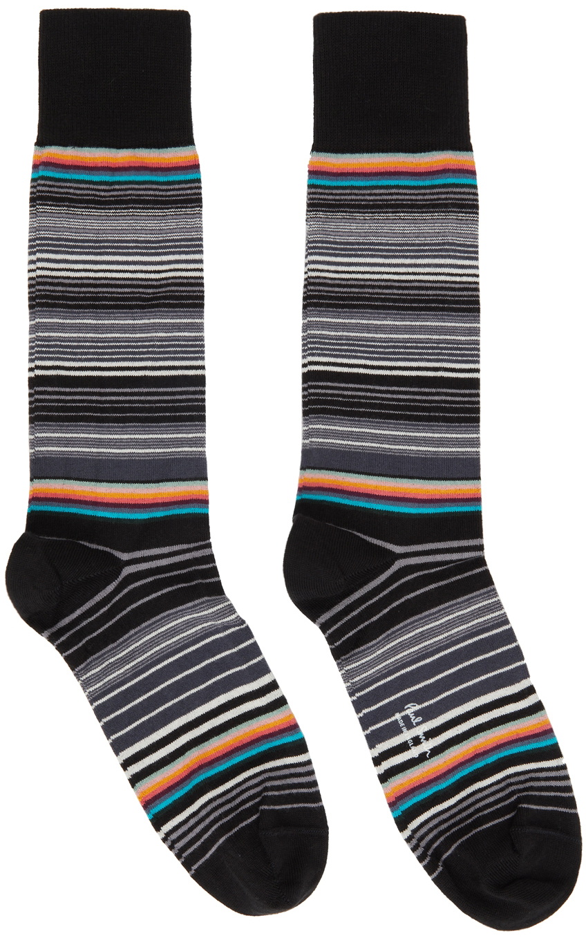 Paul Smith Four-Pack Multicolor Assorted Stripe Socks Paul Smith