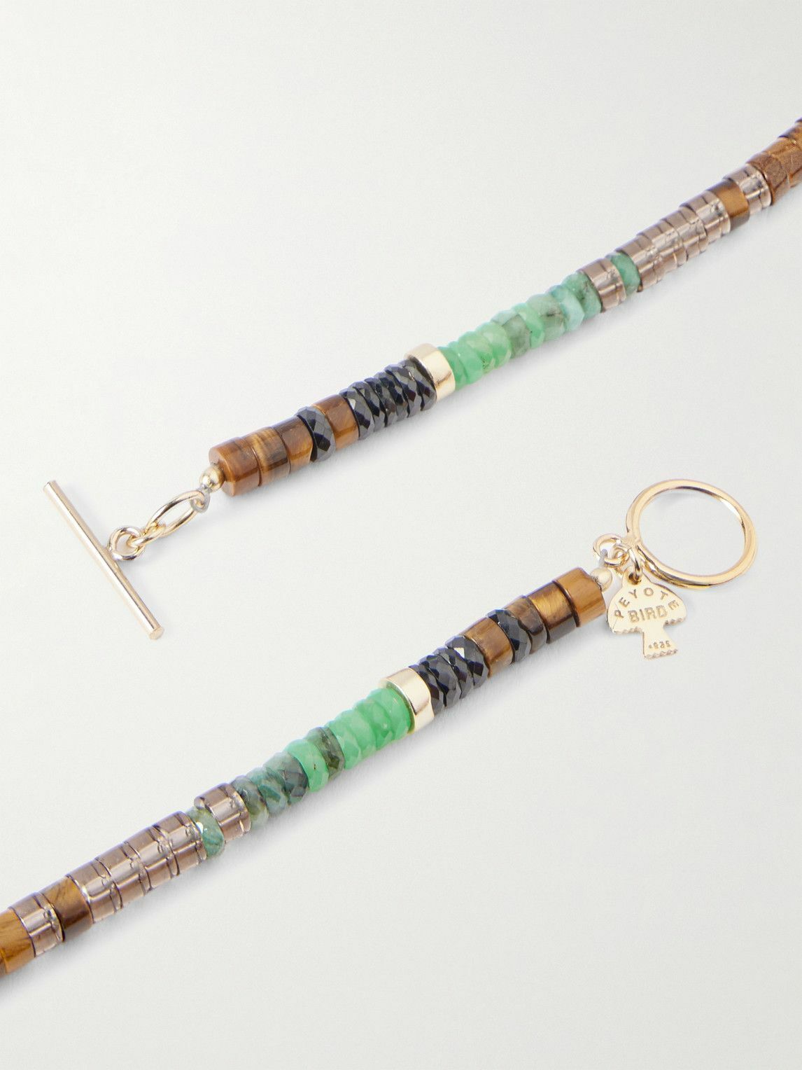 Peyote Bird - 14-Karat Gold-Plated Multi-Stone Necklace Peyote Bird