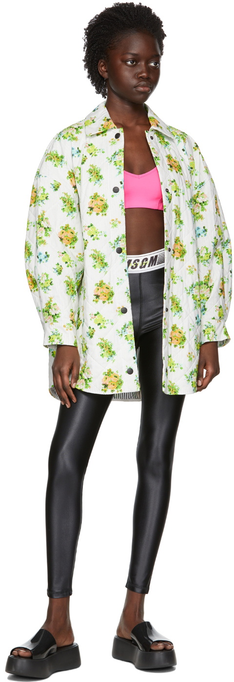 MSGM White Cotton Jacket MSGM