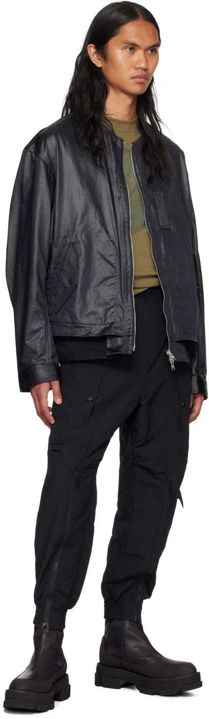 meanswhile SSENSE Exclusive Black 4-Way Reversible Bomber Jacket meanswhile