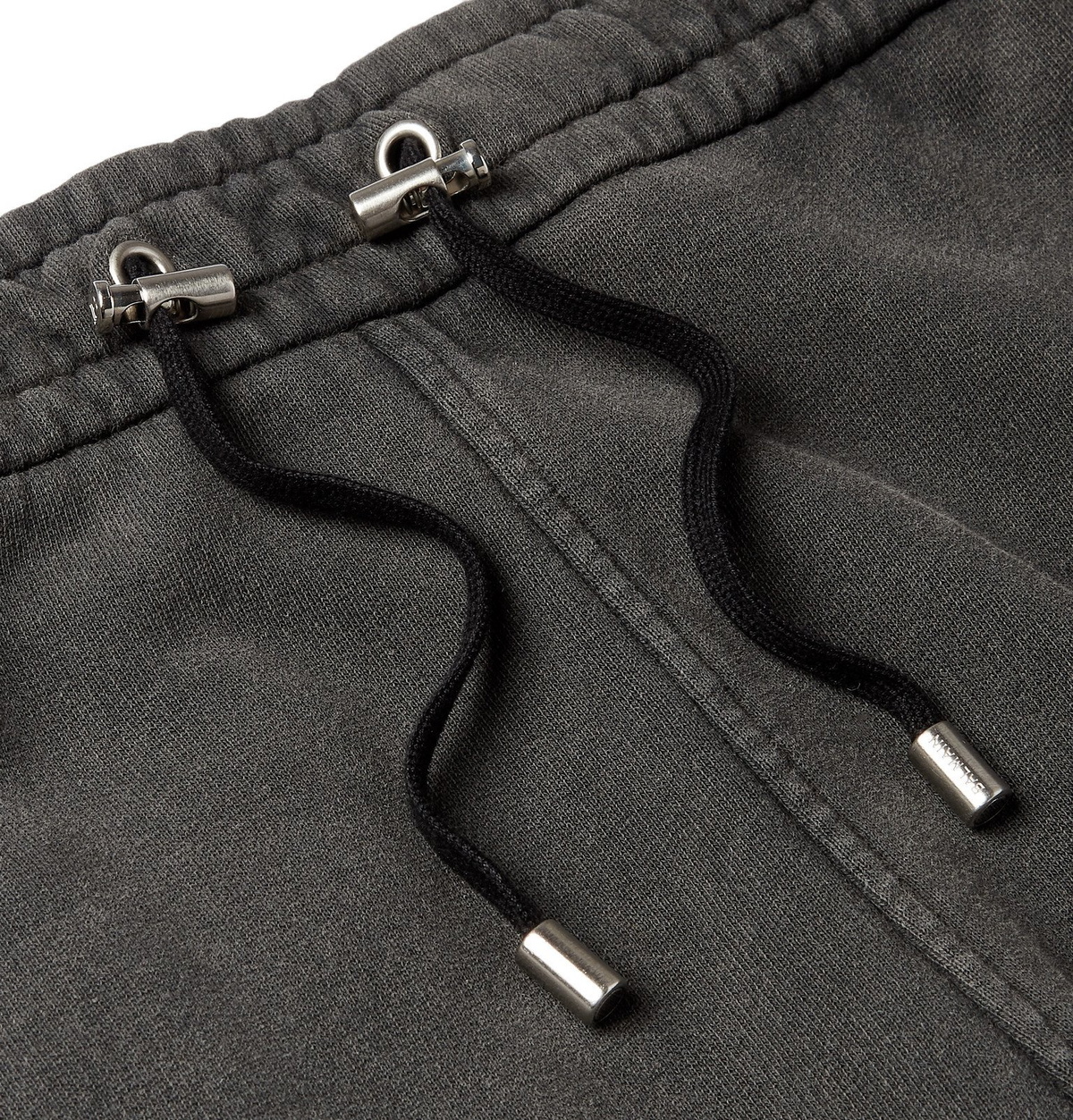 Balmain - Slim-Fit Panelled Loopback Cotton-Blend Jersey Sweatpants ...