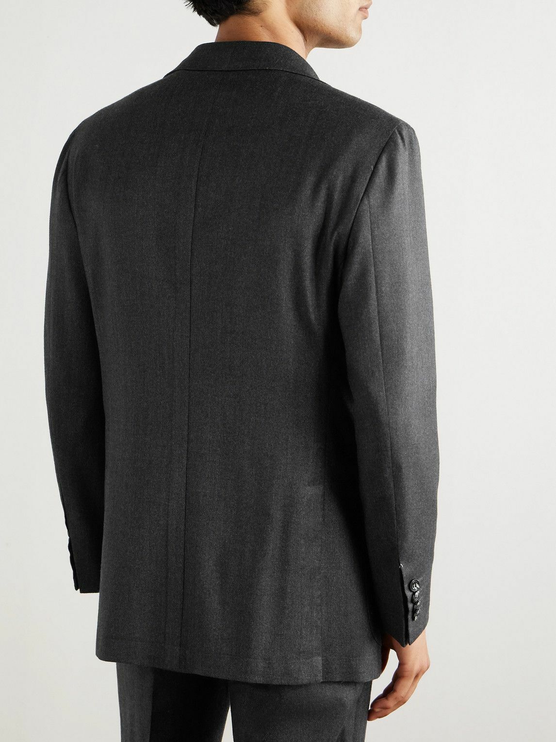 Kiton - Wool-Blend Twill Suit Jacket - Gray Kiton