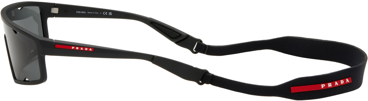 Prada Eyewear Black Linea Rossa Active Sunglasses Prada