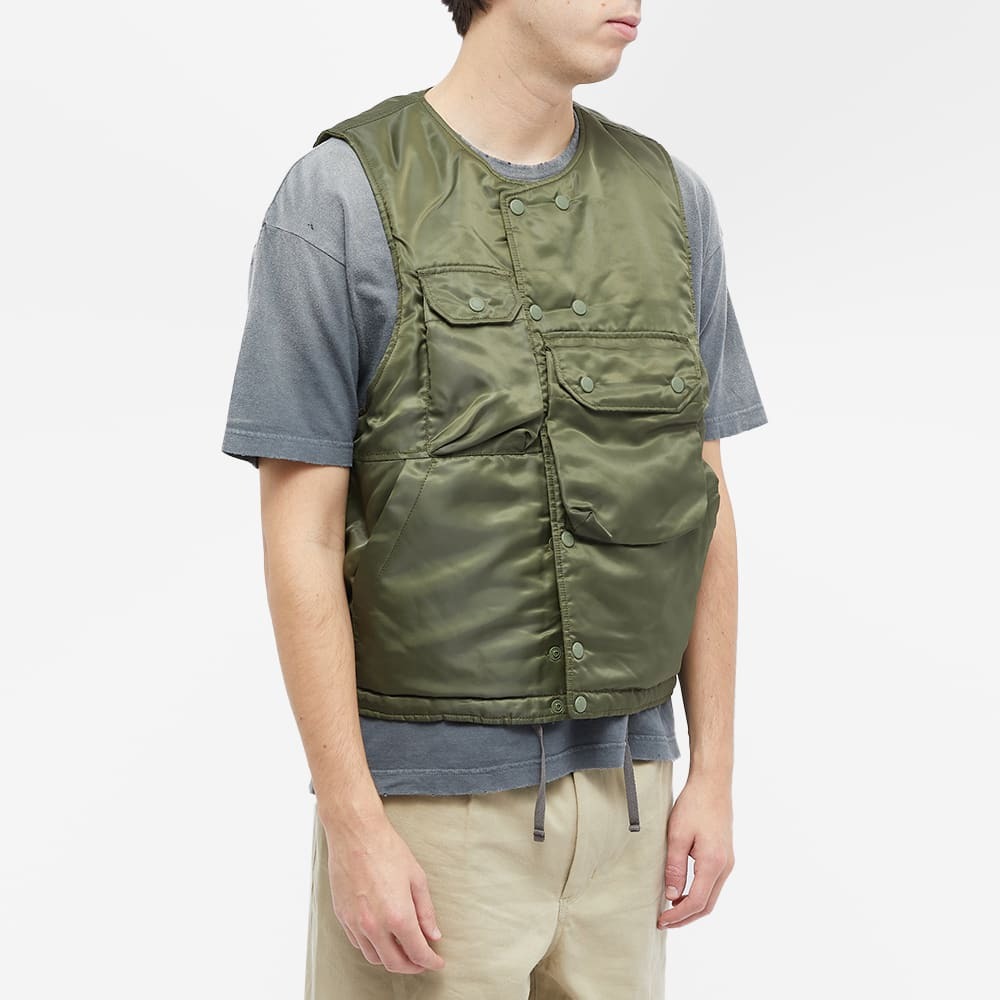 Engineered Garments Men's Cover Vest in Olive Drab Engineered Garments