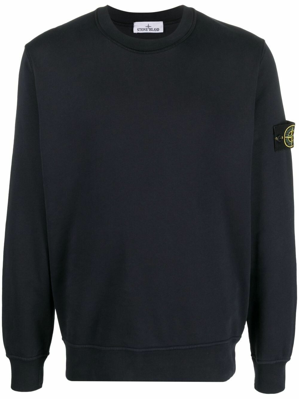 Stone Island Navy Blue Compass Patch Cotton Sweatshirt Stone Island