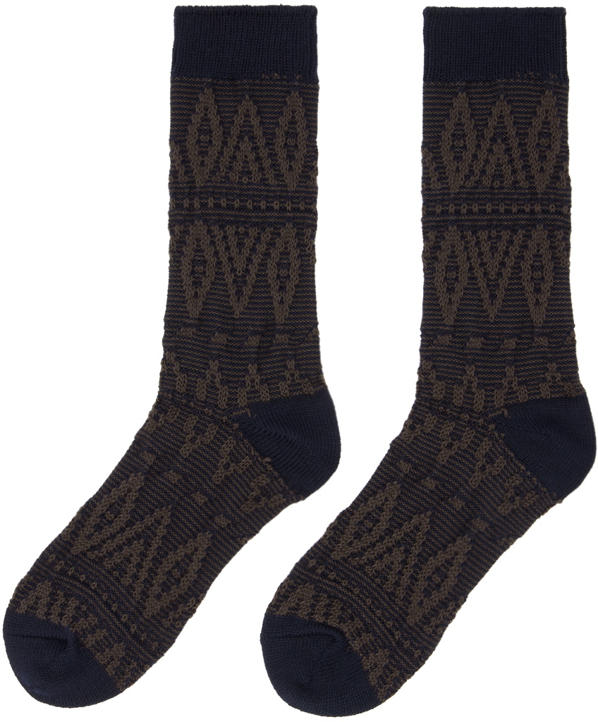 Y's Brown Nordic Socks Y's For Men