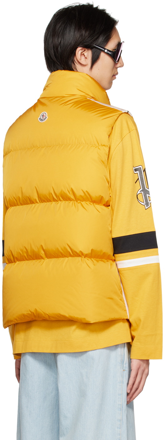 Moncler Genius 8 Moncler Palm Angels Yellow Down Vest Moncler Genius