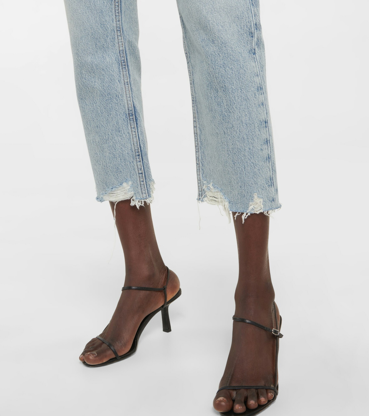 Agolde - Riley high-rise cropped straight jeans AGOLDE