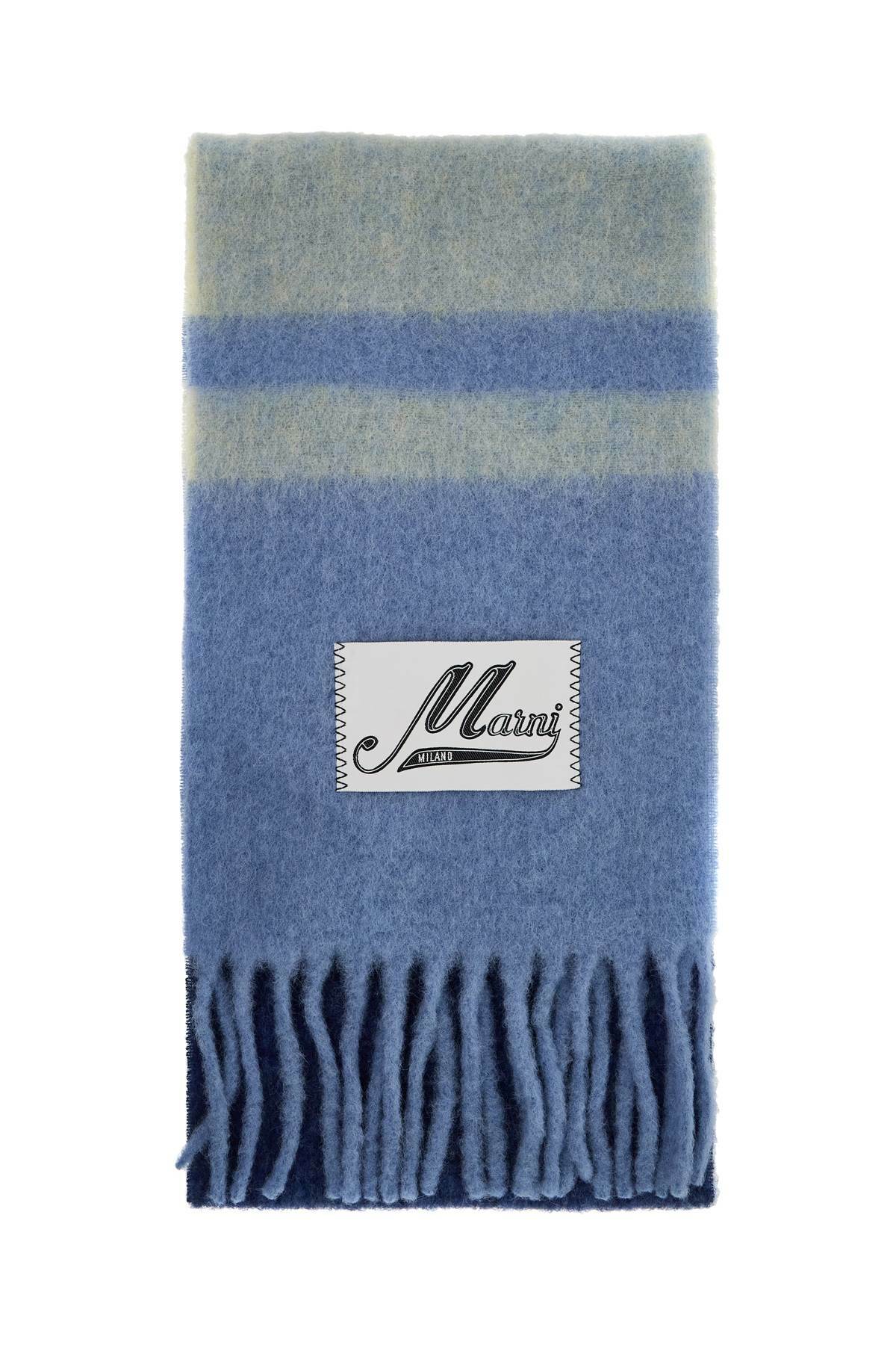 MARNI mohair scarf for stylish Blue Marni