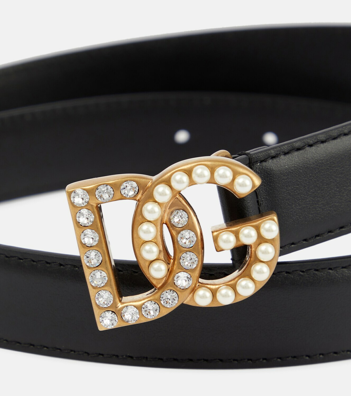 Dolce&Gabbana - Embellished DG leather belt Dolce & Gabbana