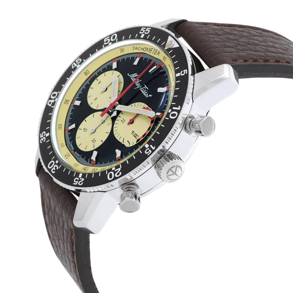 Mathey-Tissot 1968 Chronograph Automatic Black Dial Mens Watch ...