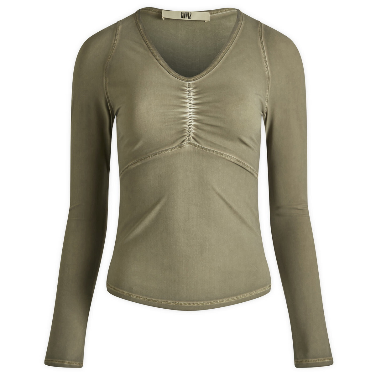 KNWLS Women's Ghost Top in Olive KNWLS