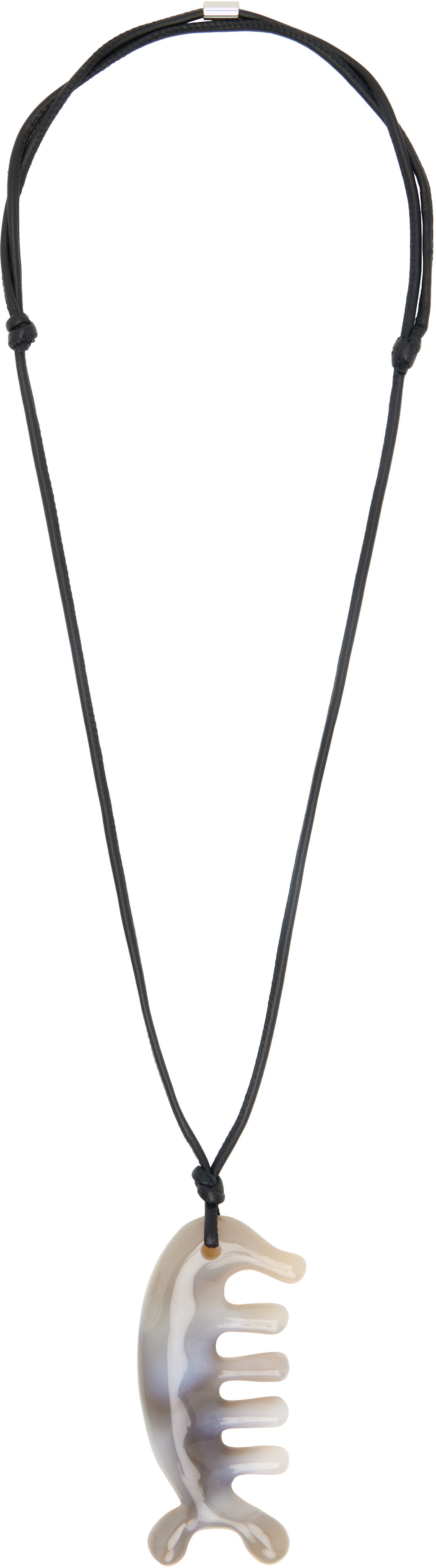 LEMAIRE Agate Gua Sha Begula Necklace Lemaire
