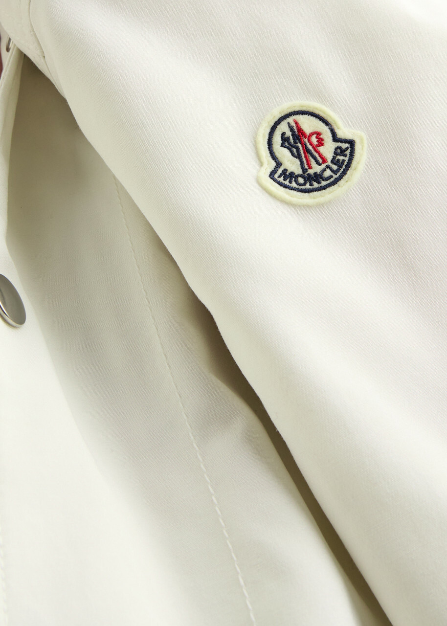 Moncler Buffaure Hooded Woven Jacket White Moncler