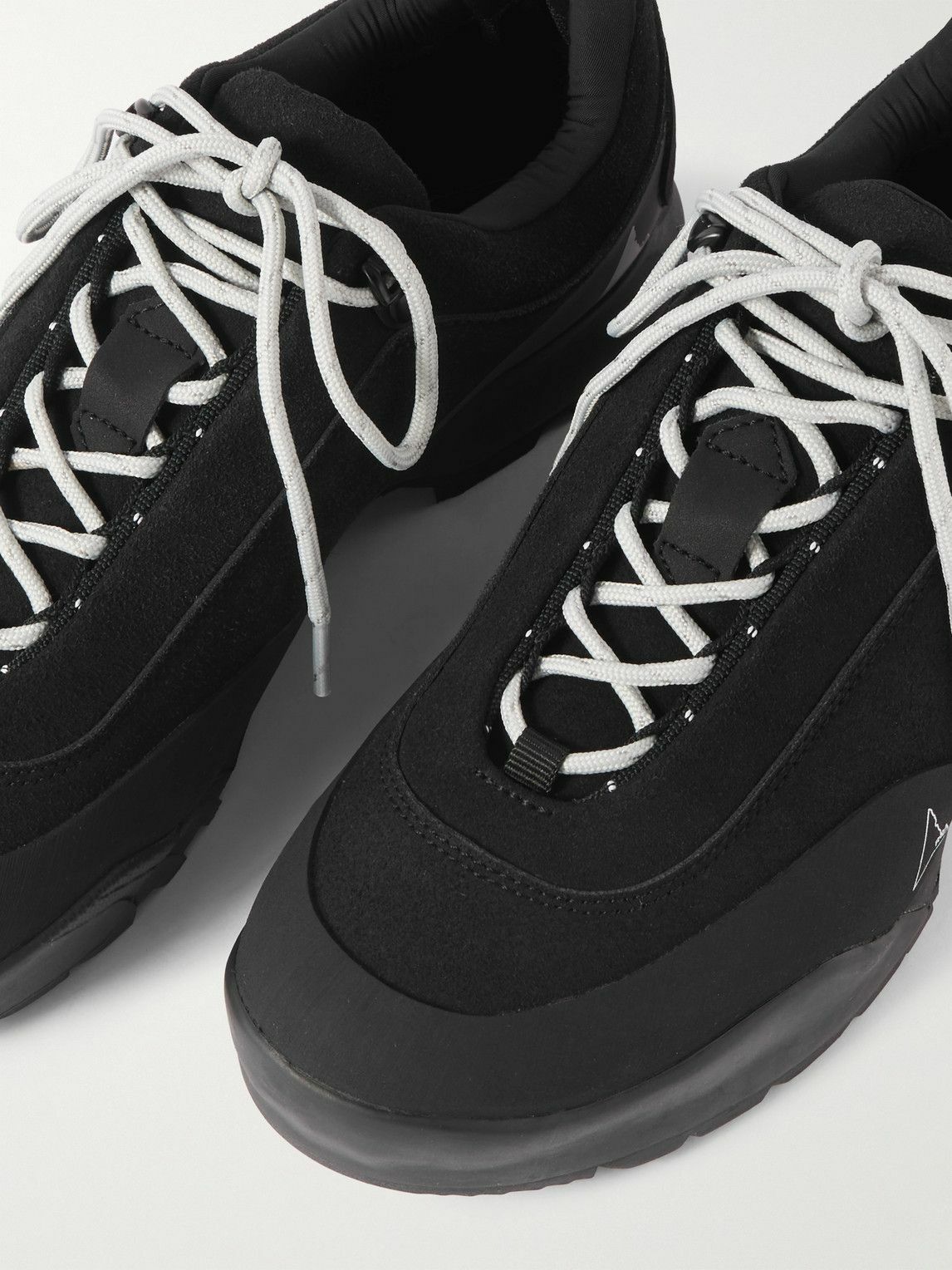 ROA - Cingino Rubber-Trimmed Microfibre Hiking Sneakers - Black ROA