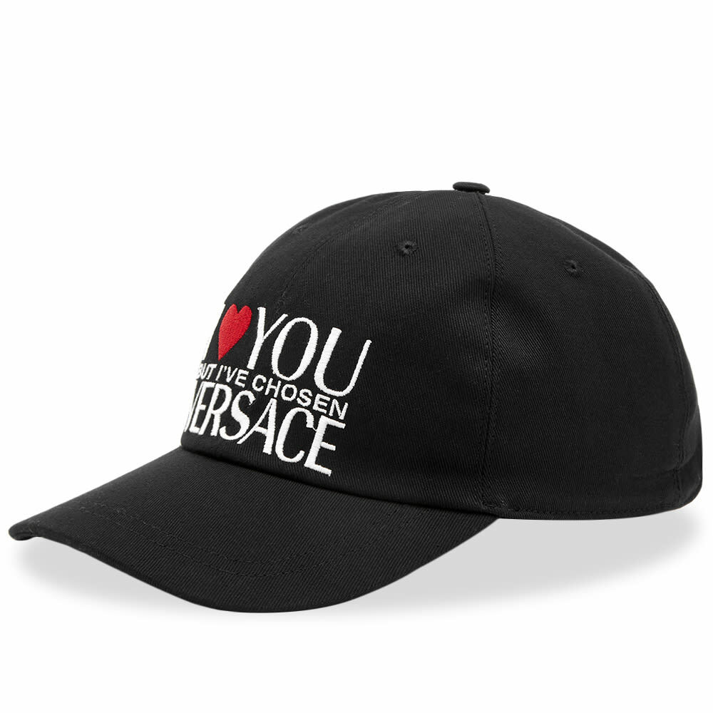 Versace Women's I Love Logo Cap in Black Versace
