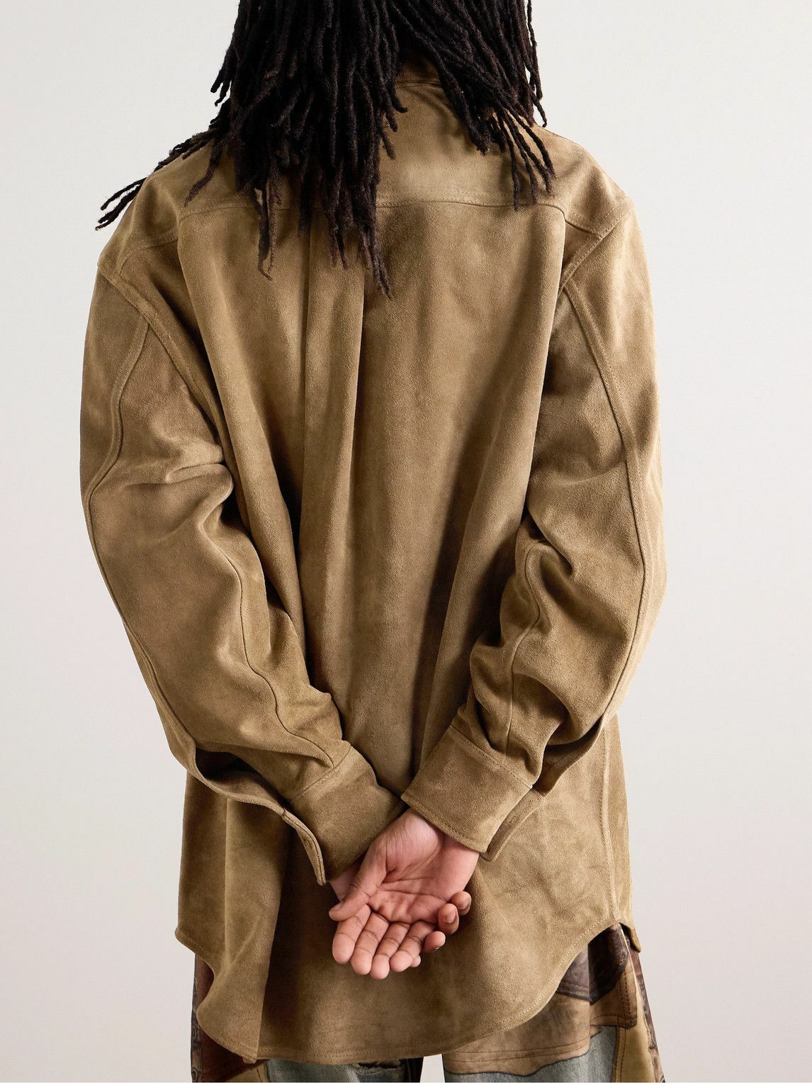 Marni - Suede Overshirt - Brown Marni